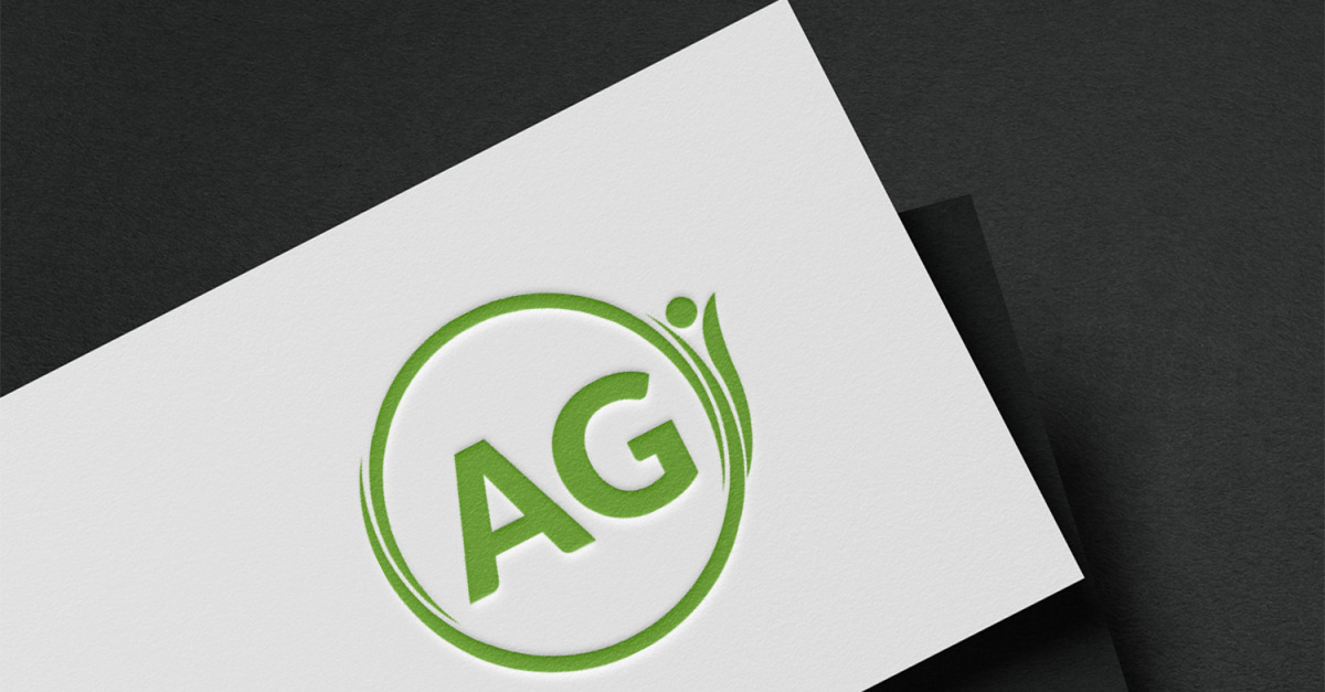 AG Mektup Ve Tarım Logo Tasarım Şablonu - TemplateMonster