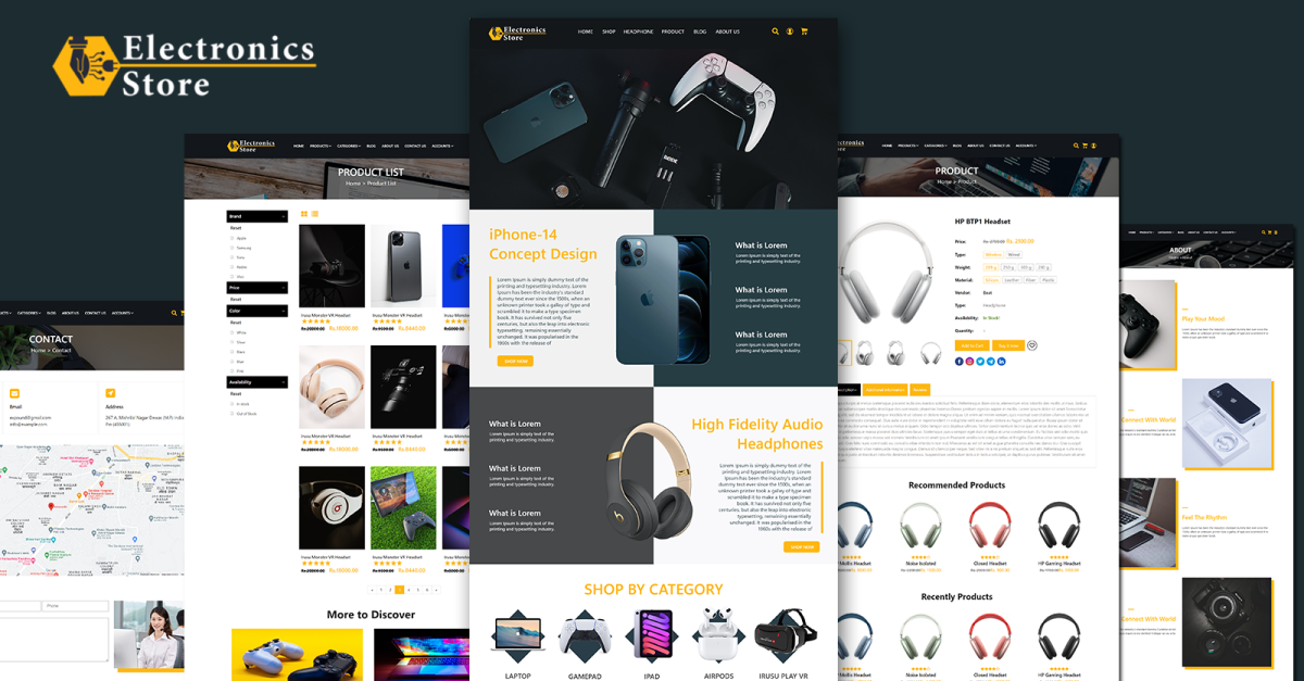 Electronics Store Html5 Responsive Template Templatemonster