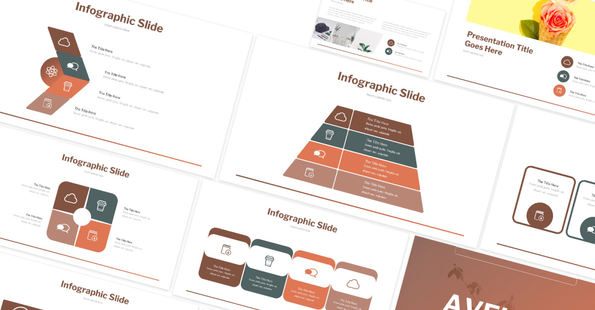 Modèle PowerPoint moderne d'Avelica - TemplateMonster