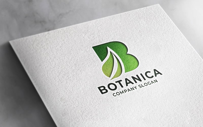 Professional Botanica Letter B Logo #273067 - TemplateMonster