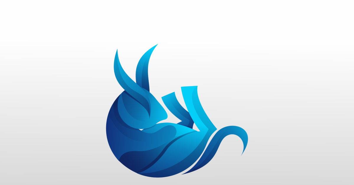 Rabbit gradation logo template #273084 - TemplateMonster