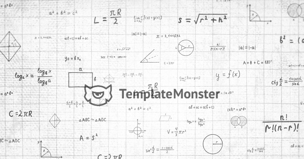 Mathematical Formulas On White 1 #273258 - TemplateMonster