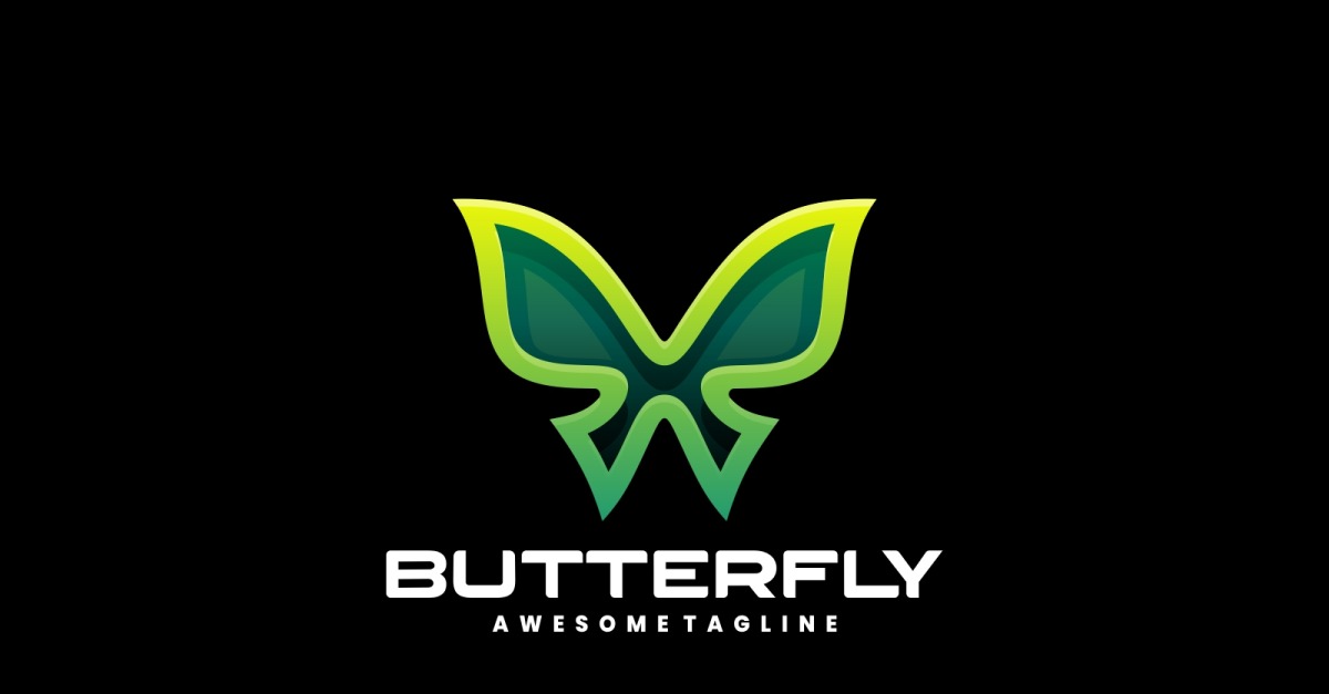 Butterfly Line Art Logo 1 #273392 - TemplateMonster