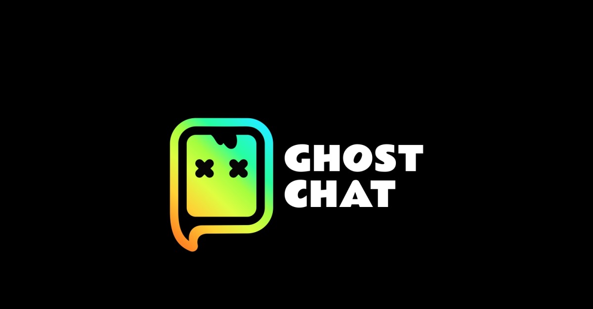 Ghost Chat Gradient Colorful Logo #273311 - TemplateMonster