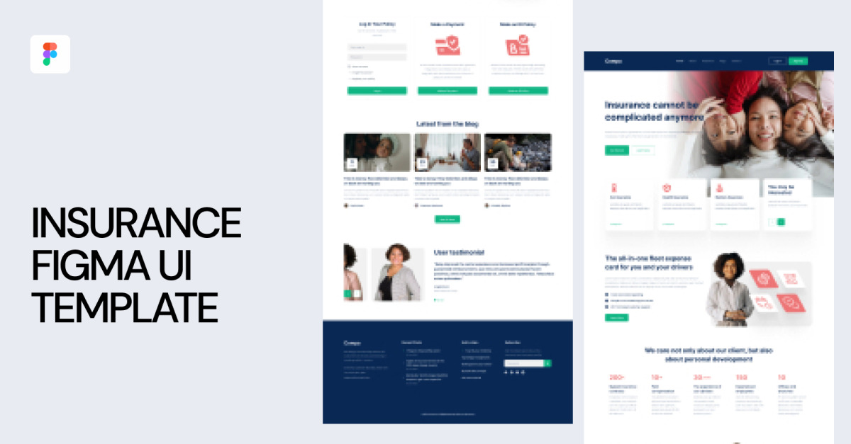 Insurance Figma UI Template #273313 - TemplateMonster