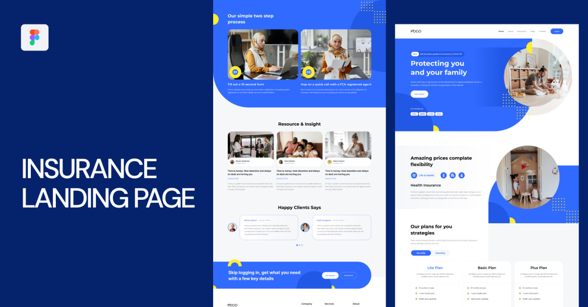 Insurance Landing Page Template #273310 - TemplateMonster