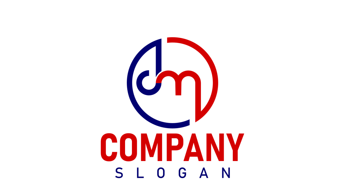 DM Letter Creative Design Logo #273461 - TemplateMonster