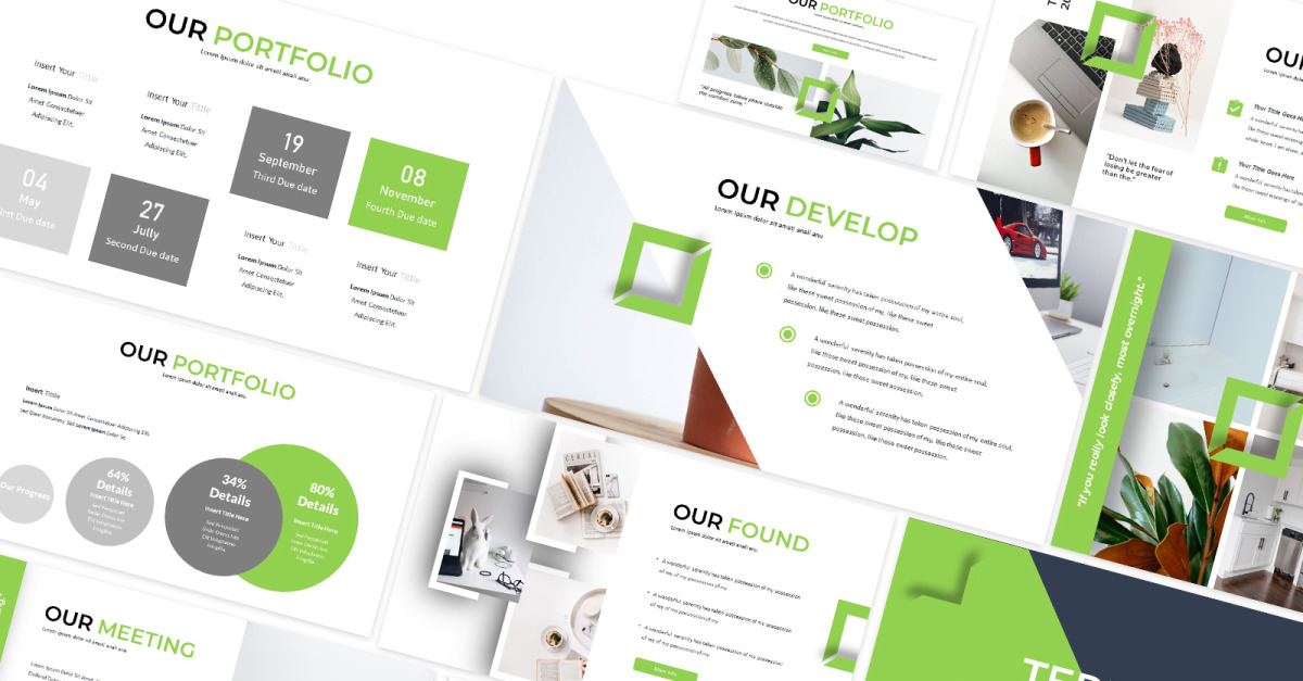 Modelo de Powerpoint Maravilhoso Borboleta - TemplateMonster