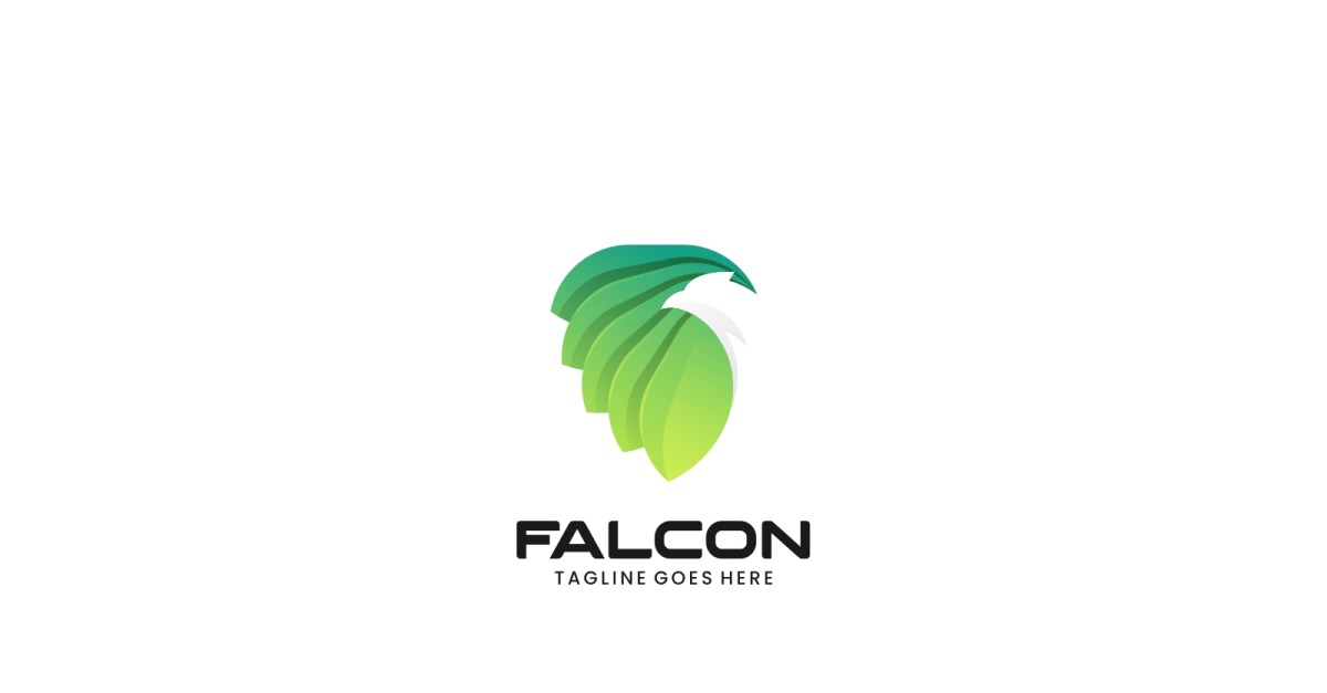 Falcon Gradient Logo Style 1 #273885 - TemplateMonster