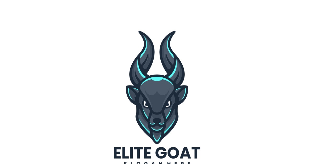 Goat Simple Mascot Logo Vol.3 #273884 - TemplateMonster