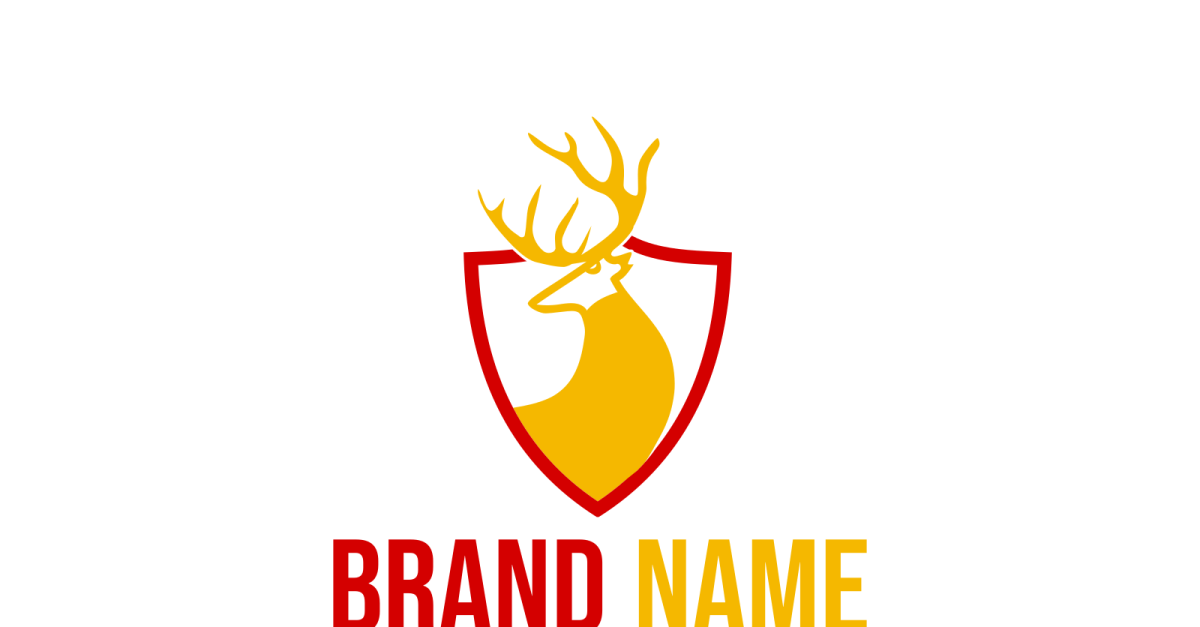 Deer Badge Creative Style Logo Design - TemplateMonster