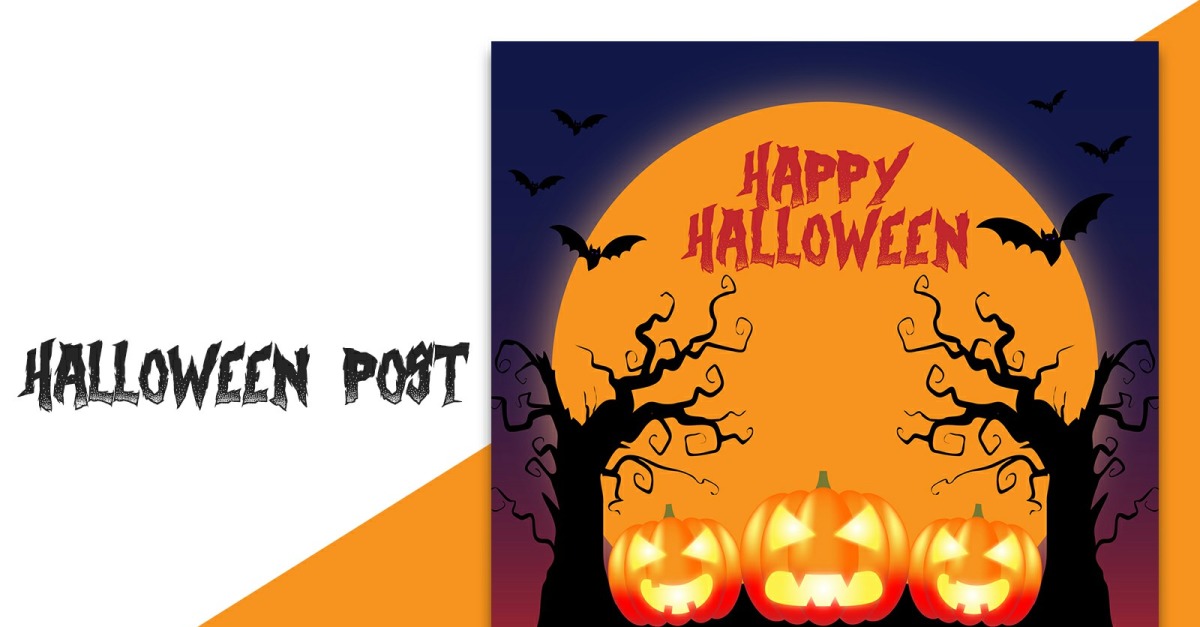 Happy Halloween skrämmande pumpa designillustration