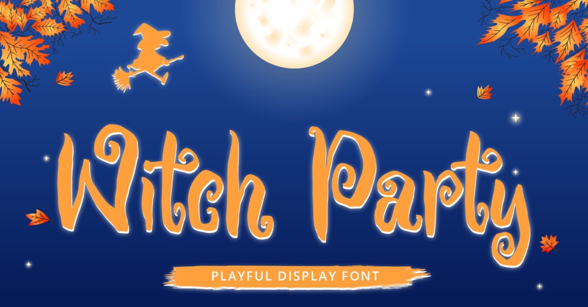 Witch Party - Police d'affichage ludique