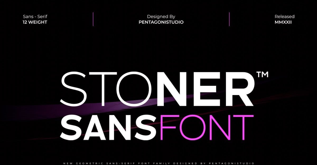 Stoner | 12 Sans Family Fonts #274071 - TemplateMonster