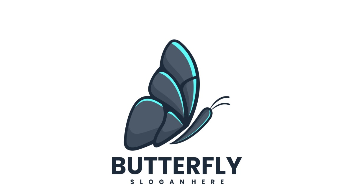 Butterfly Simple Mascot Logo Vol.3 #274113 - TemplateMonster