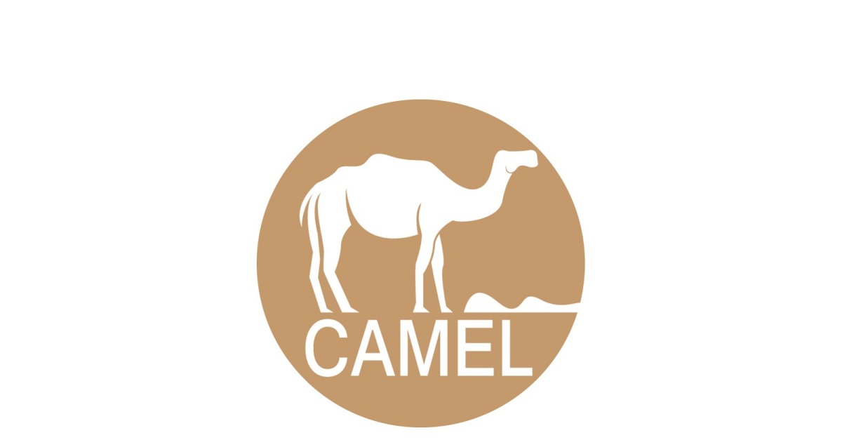 Ilustração de modelo de vetor de ícone e símbolo de camelo 12