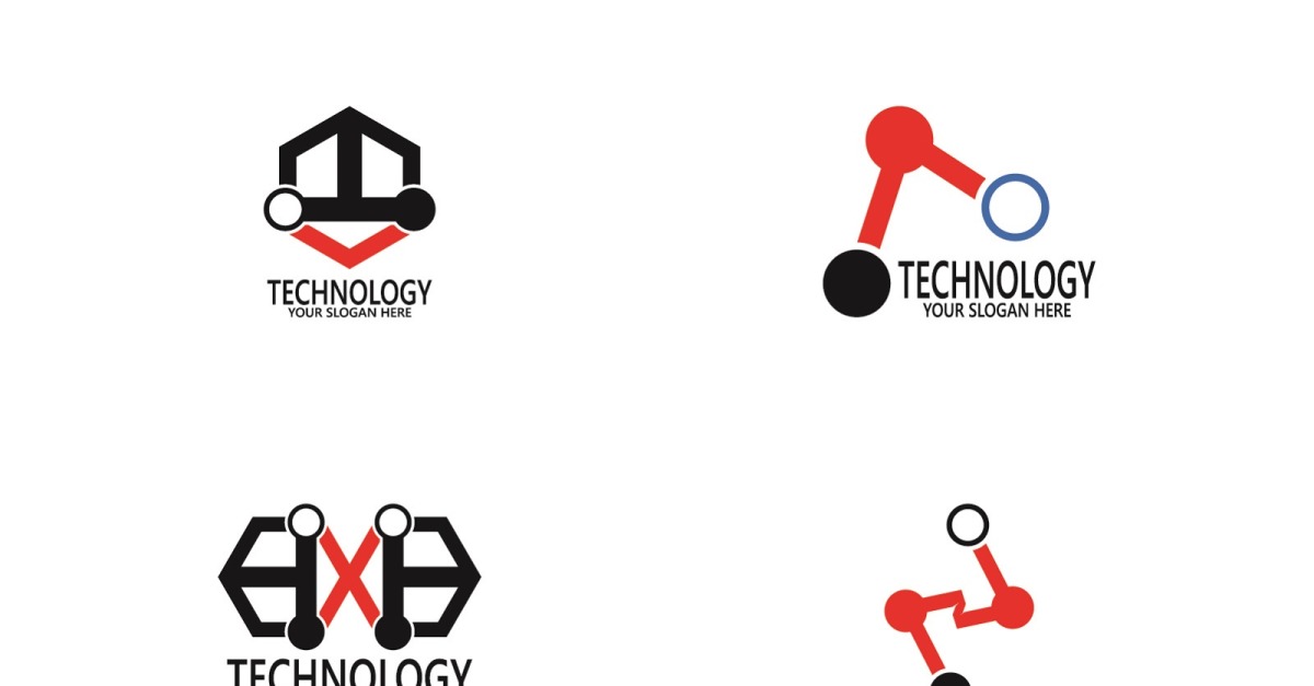 Technology Logo Vector Template Illustration 21