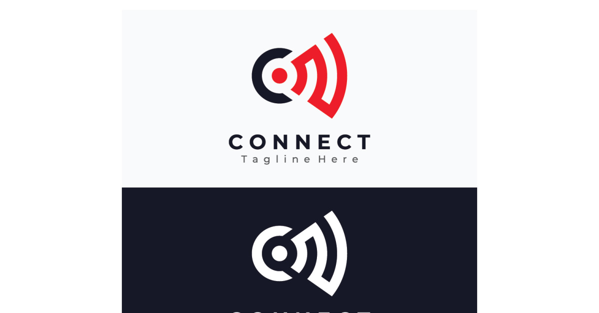 Connect Signal Logo Vector 6 #274419 - TemplateMonster