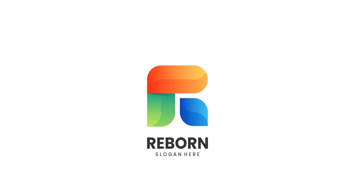 Letter R - Reborn Colorful Logo #274456 - TemplateMonster