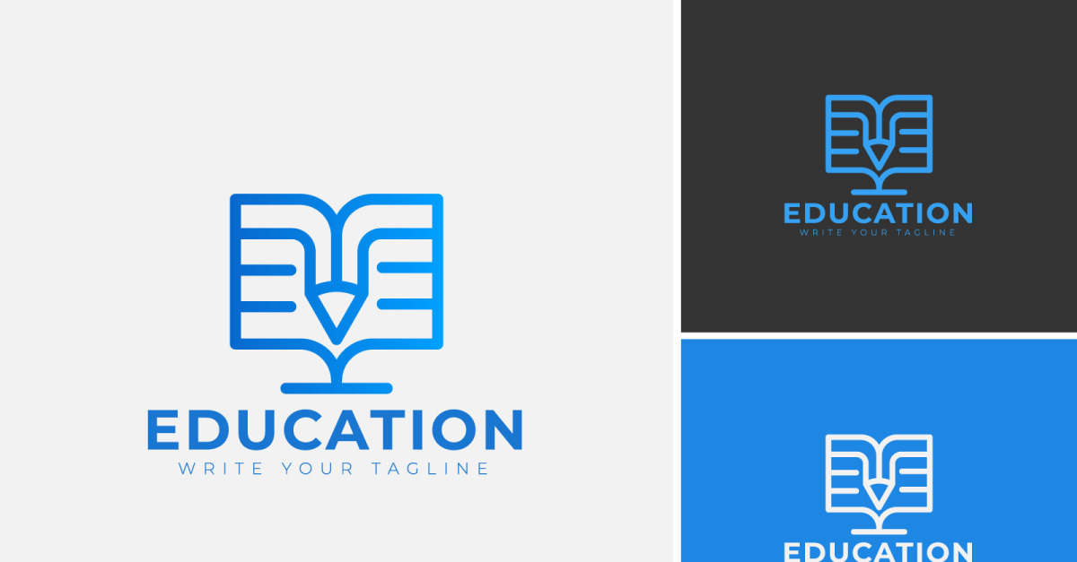 Minimal Education Logo Design Template. Academy Logo Vector For ...