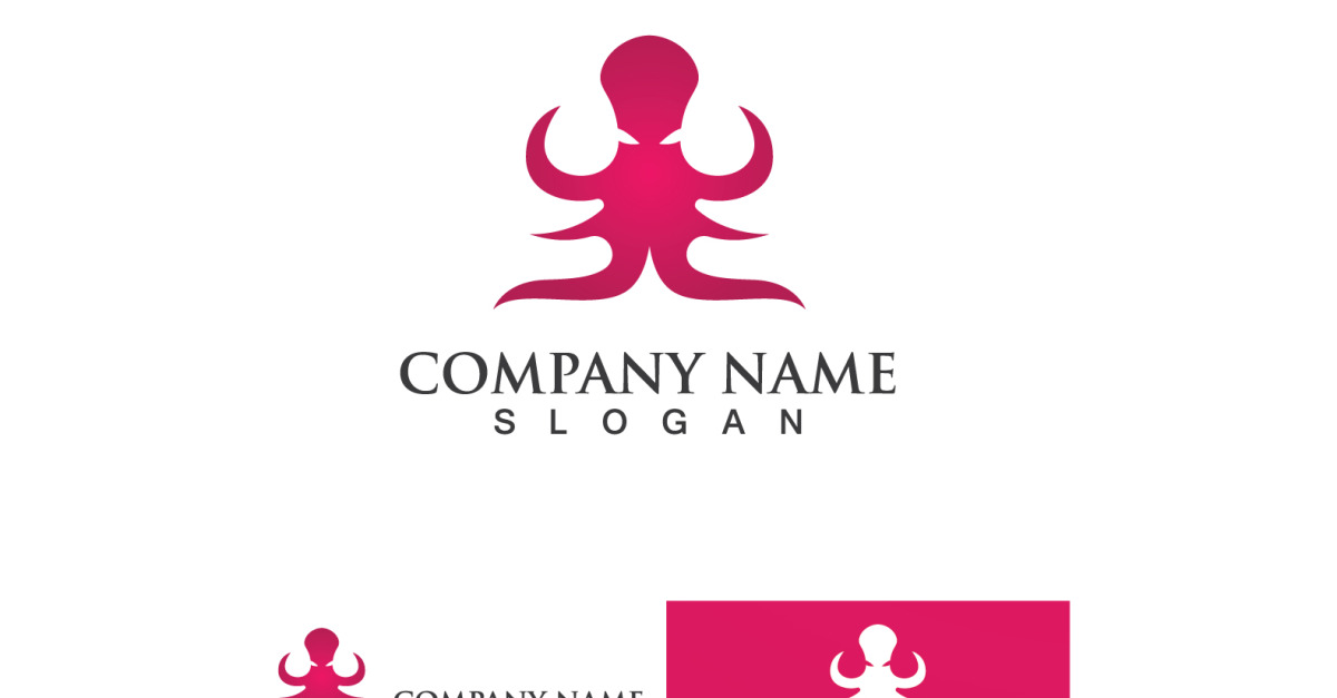 Octopus Animal Logo Vector 3 #274503 - TemplateMonster