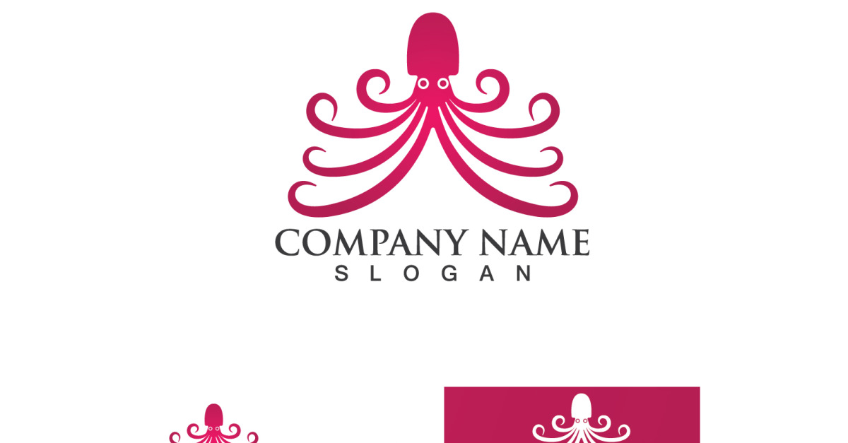 Oktopus-Tier-Logo-Vektor 5 #274505 - TemplateMonster