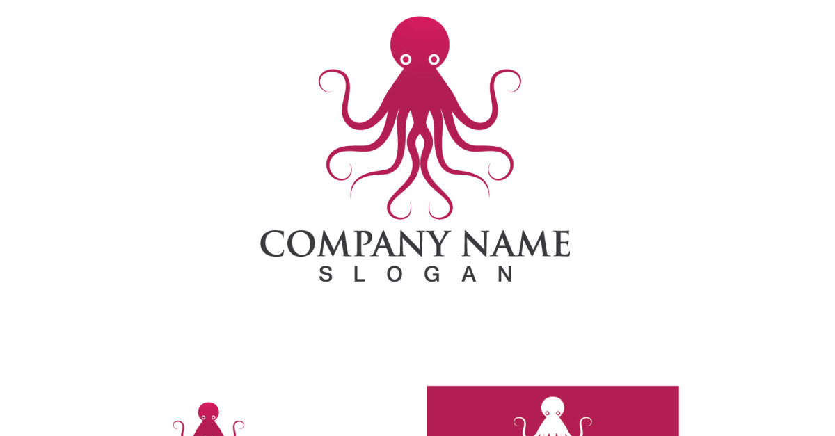 Poulpe Animal Logo Vecteur 6 #274506 - TemplateMonster