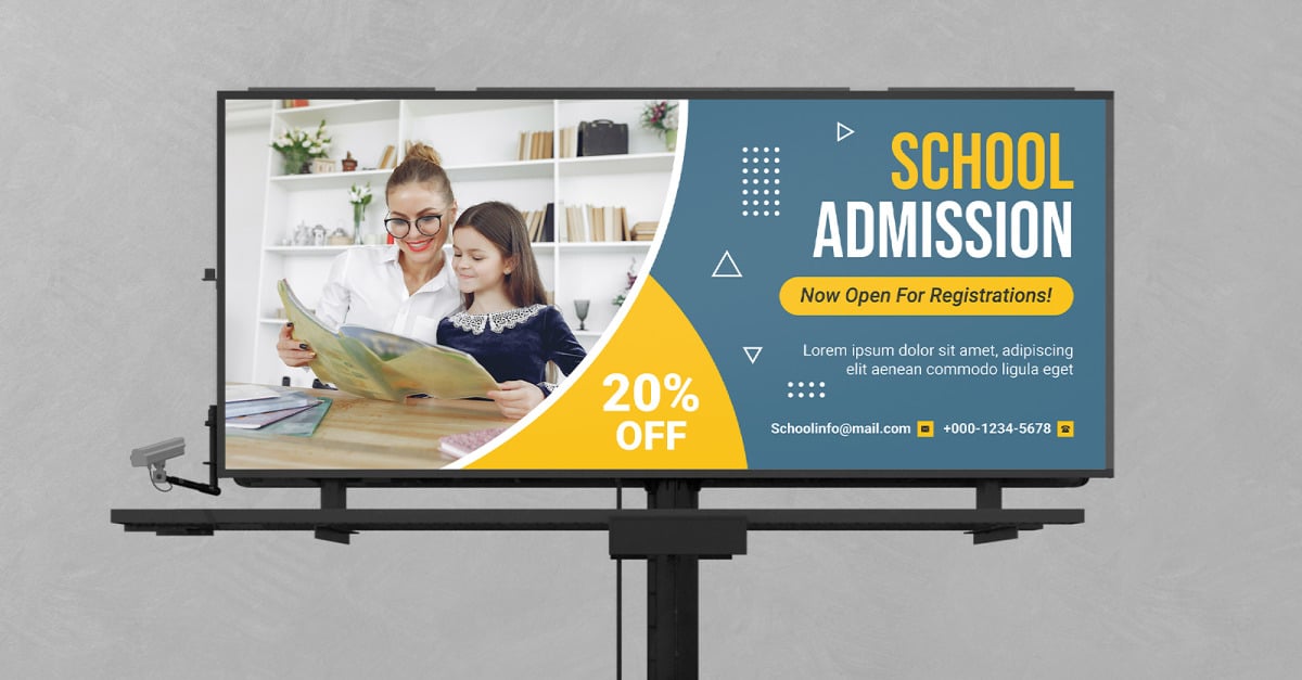 School Billboard PSD Templates #274511 - TemplateMonster