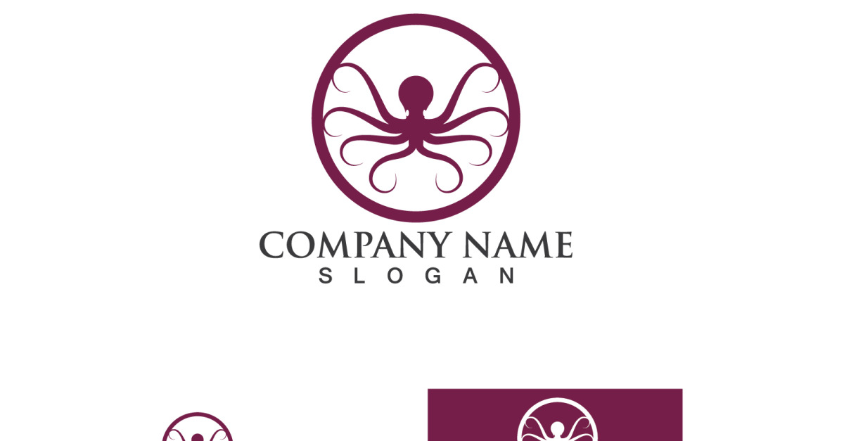 Vecteur de logo animal pieuvre 19 #274526 - TemplateMonster