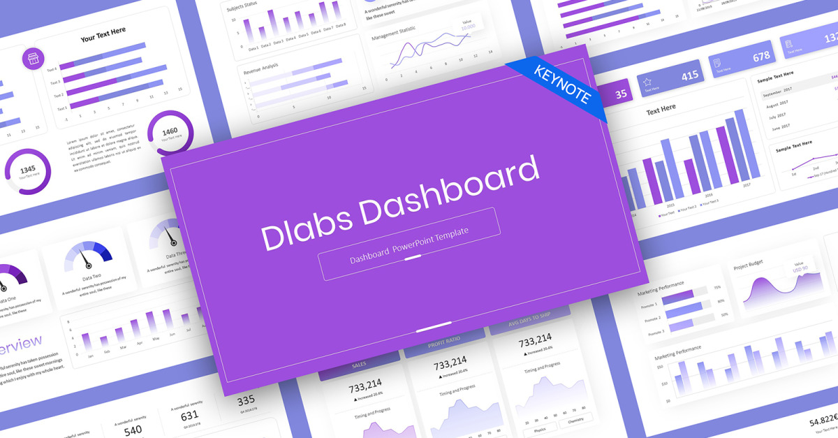 Dlabs Dashboard Keynote Template #274681 - TemplateMonster