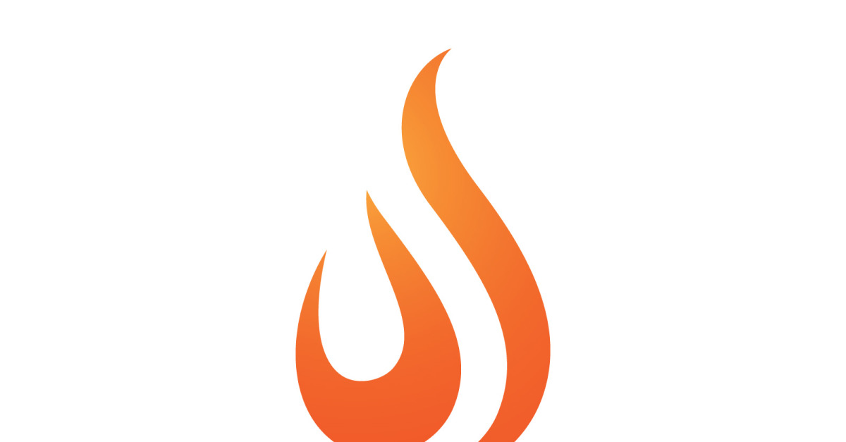 Fire Flame logo template. Vector illustration. V1