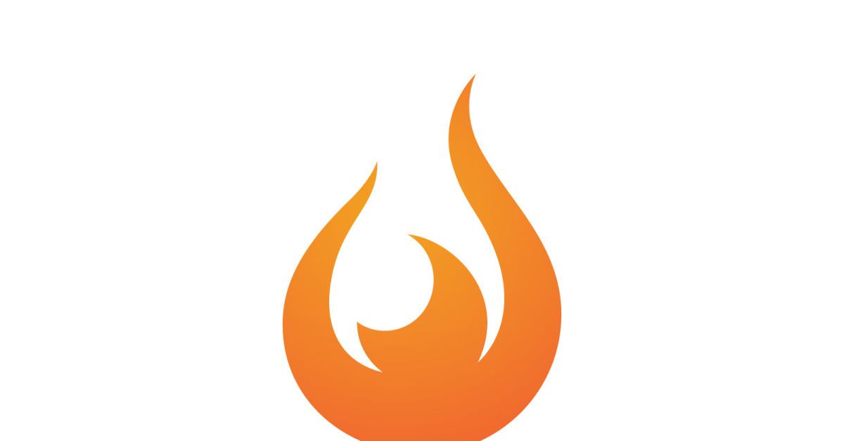 Fire Flame logo template. Vector illustration. V4