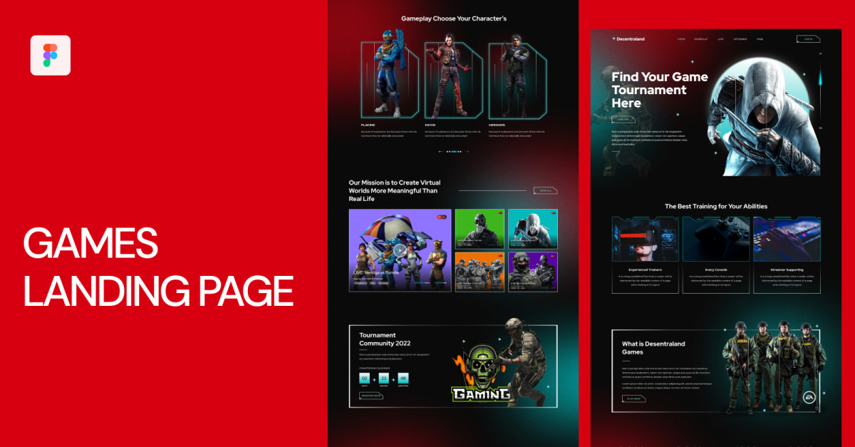 Games Landing Page Template #274737 - TemplateMonster