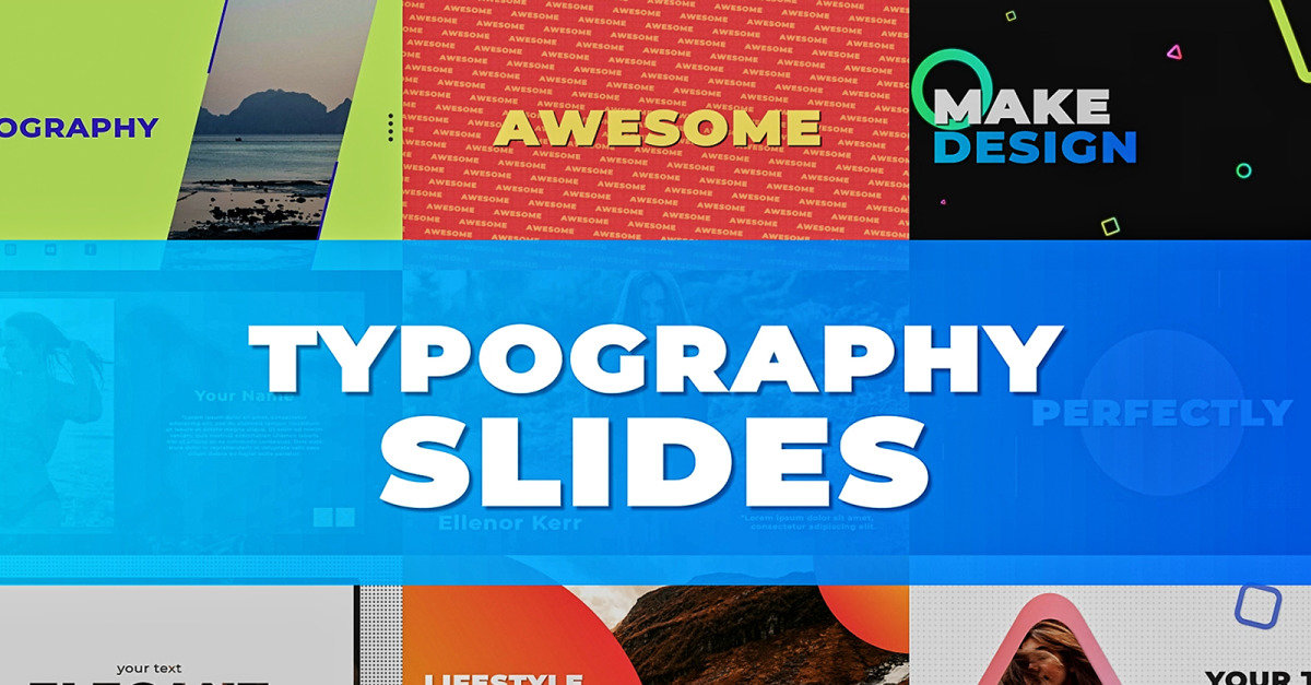 6 Simple Typography Slides #274862 - TemplateMonster