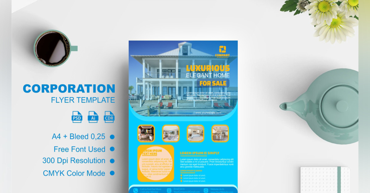 Elegant Home Flyer Template #275008 - TemplateMonster