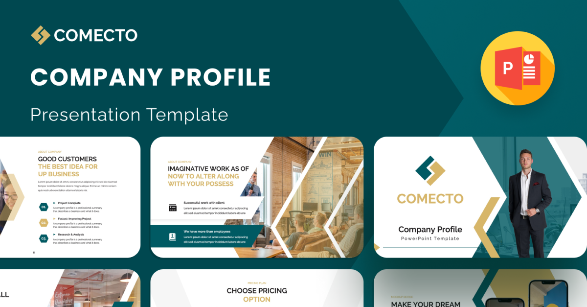 Comecto – Company Profile PowerPoint Presentation Template