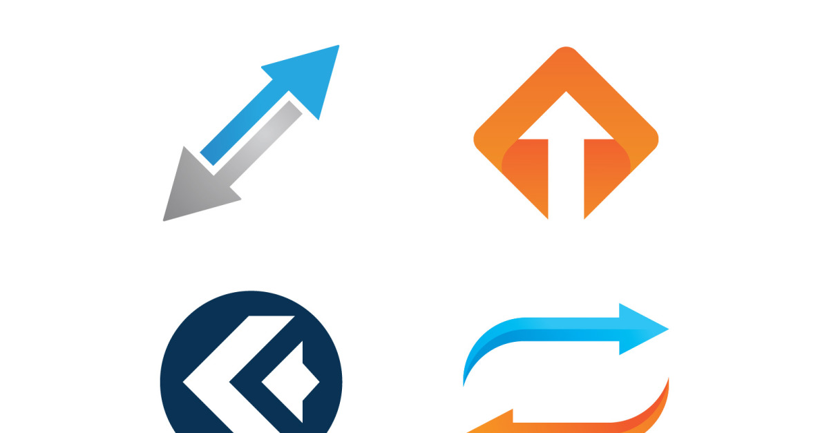 Modelo de logotipo de seta Vector V10 - TemplateMonster