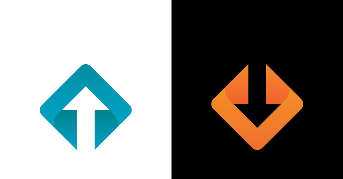 Modelo de logotipo de seta Vector V7 - TemplateMonster