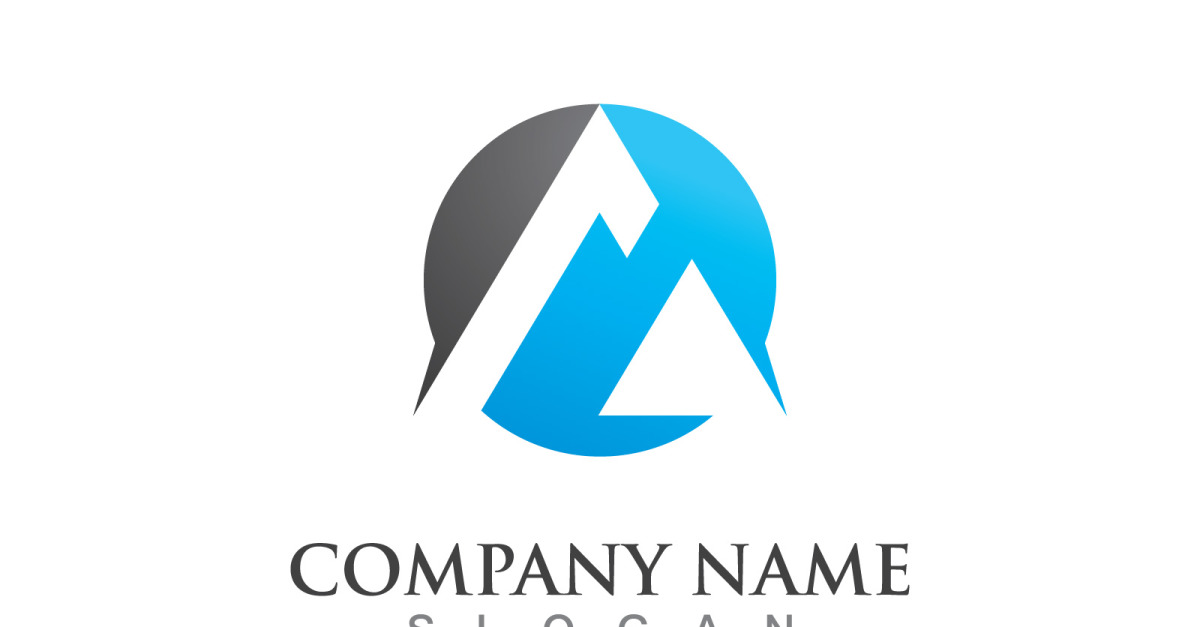 A letter logo design template V4 #275616 - TemplateMonster