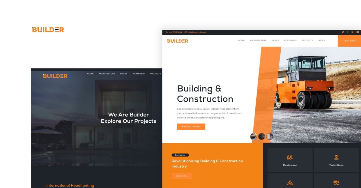 Builder Building and Construction WordPress theme