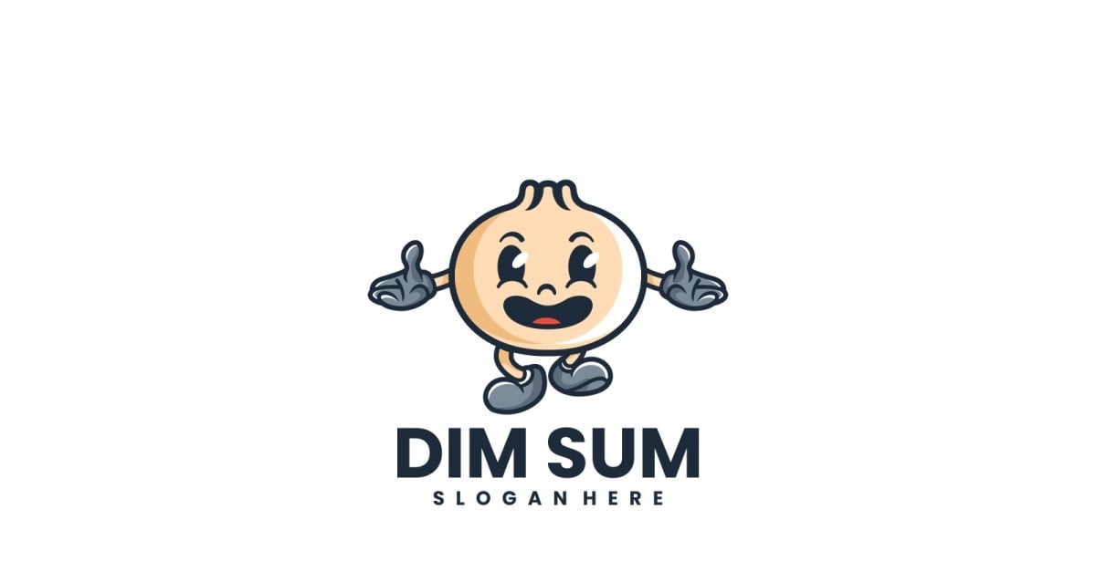 Dim Sum Mascot Cartoon Logo #275709 - TemplateMonster