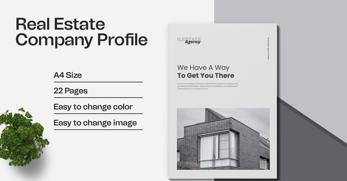 Real Estate Company Profile #275796 - TemplateMonster