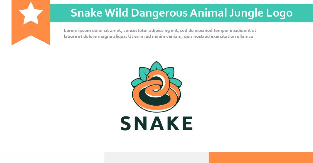 Snake Wild Dangerous Animal Jungle Wildlife Logo