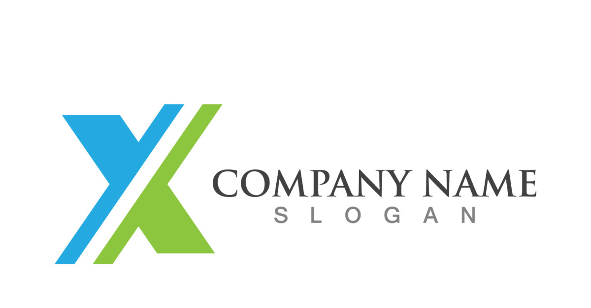 X letter logo template. Vector illustration. V4