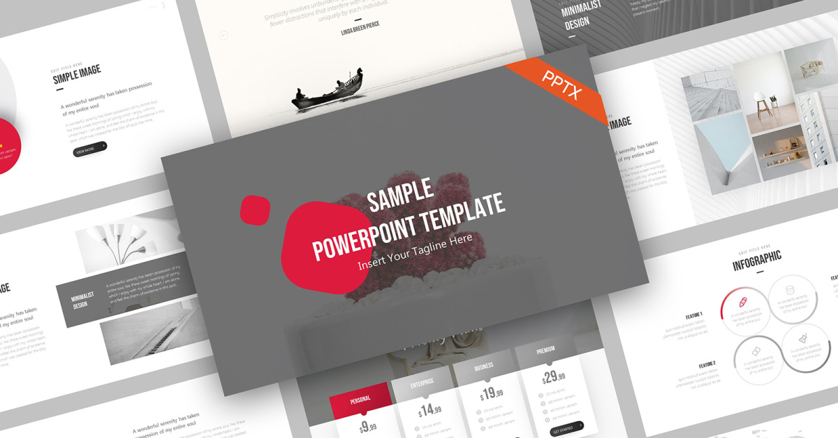 Esempio di modello di PowerPoint minimalista