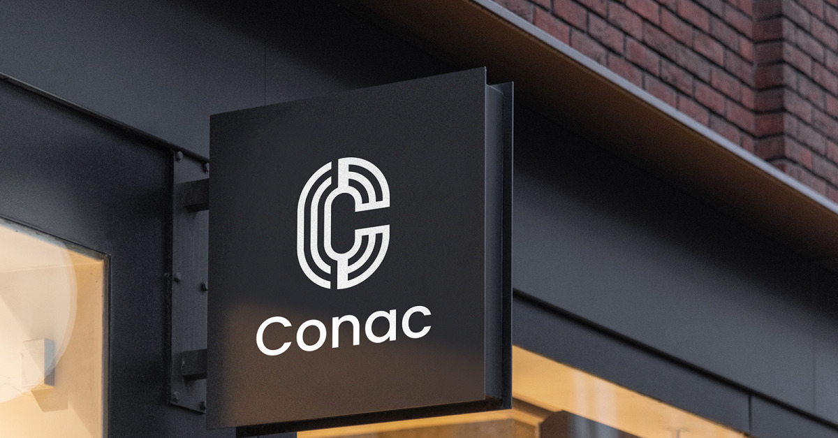 Modèle de conception de logo C Letter Conac - TemplateMonster