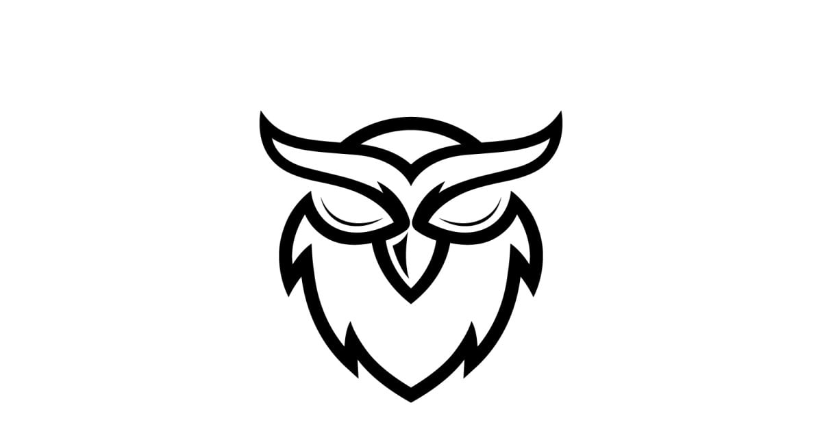 Modèle de logo de hibou. Illustration vectorielle V2