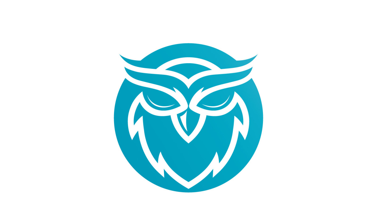 Modèle de logo de hibou. Illustration vectorielle V5