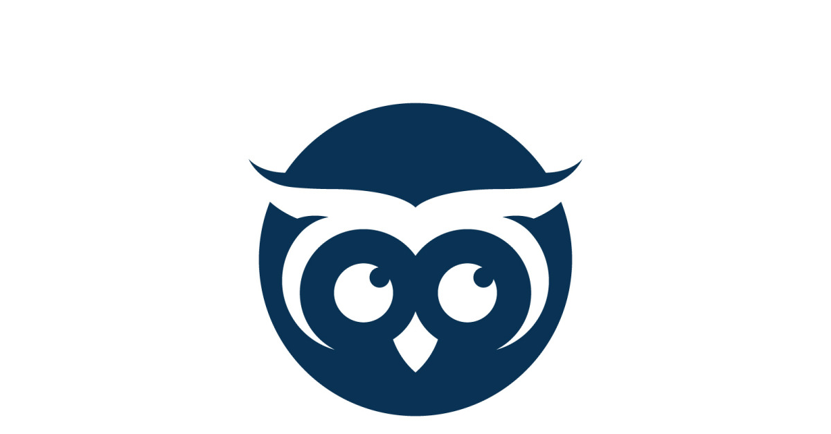 Modèle de logo de hibou. Illustration vectorielle V7