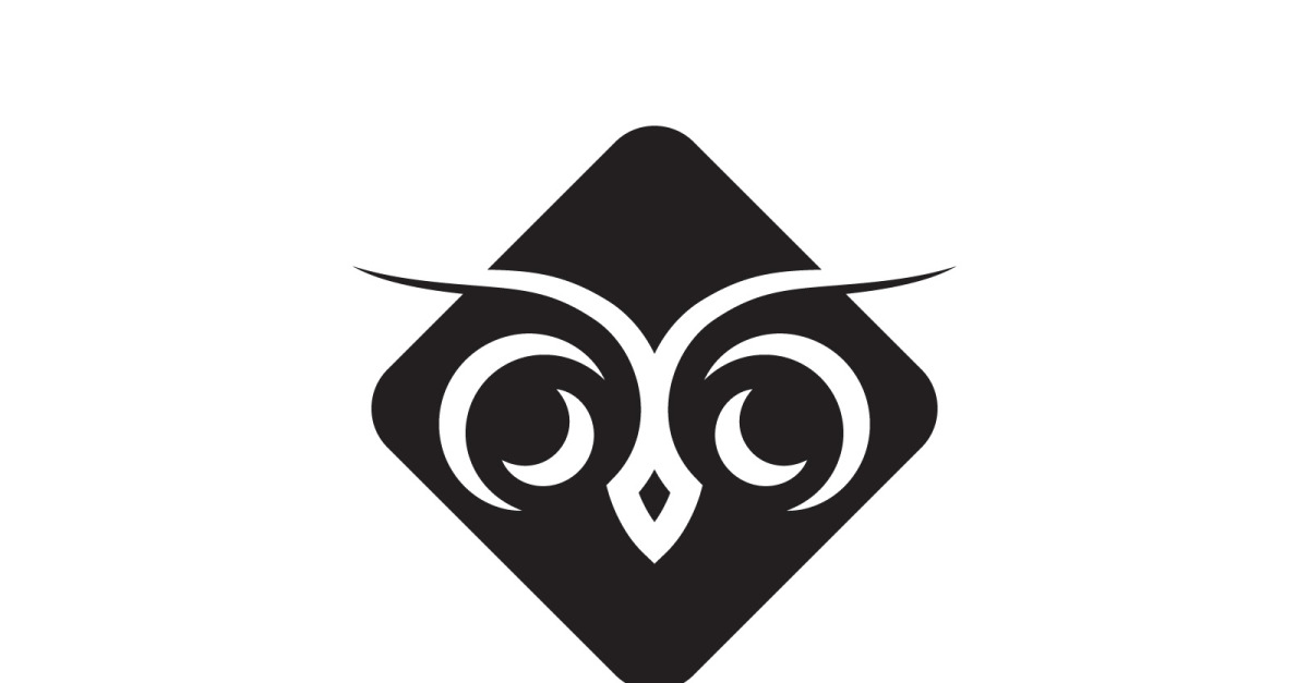 Modèle de logo de hibou. Illustration vectorielle V9